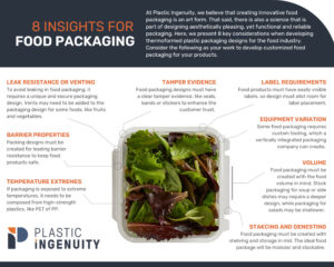 8 Factors for Successful Food Packaging | Plastic Ingenuity Blog